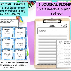 Self-control Bible Lessons for Kids, Printable Character Education ...