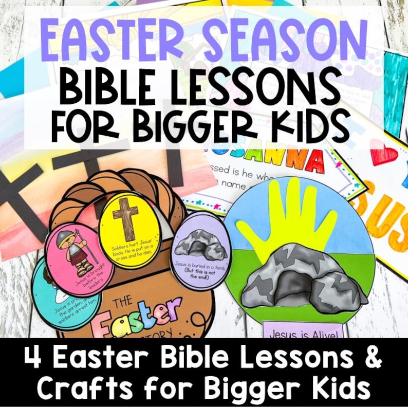 The Easter Story, Printable Bible Stories for Holy Week, Crafts and ...