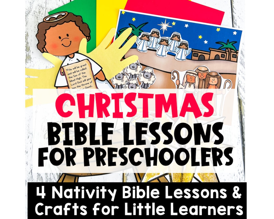 Christmas Bible Lessons for Preschool, Printable Nativity Crafts and ...