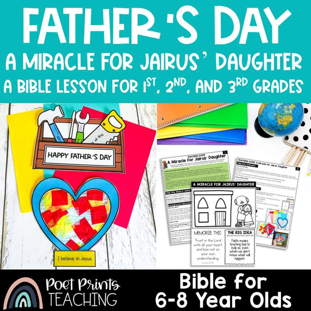 Father's Day Bible Lesson for Kids (PDF Digital Download), Printable ...