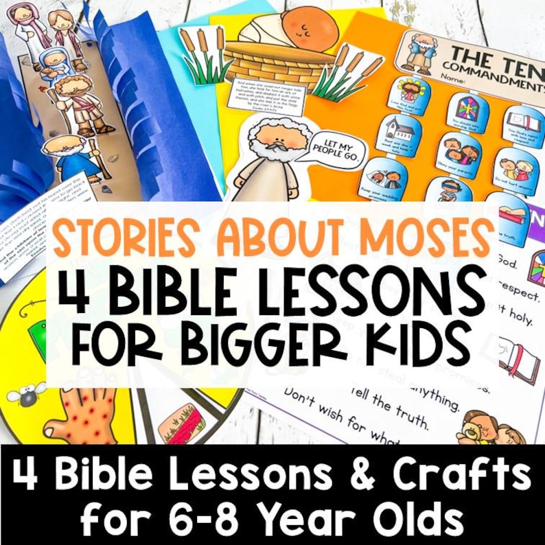 Bible Lessons for Kids, Printable Moses Crafts and Activities for ...