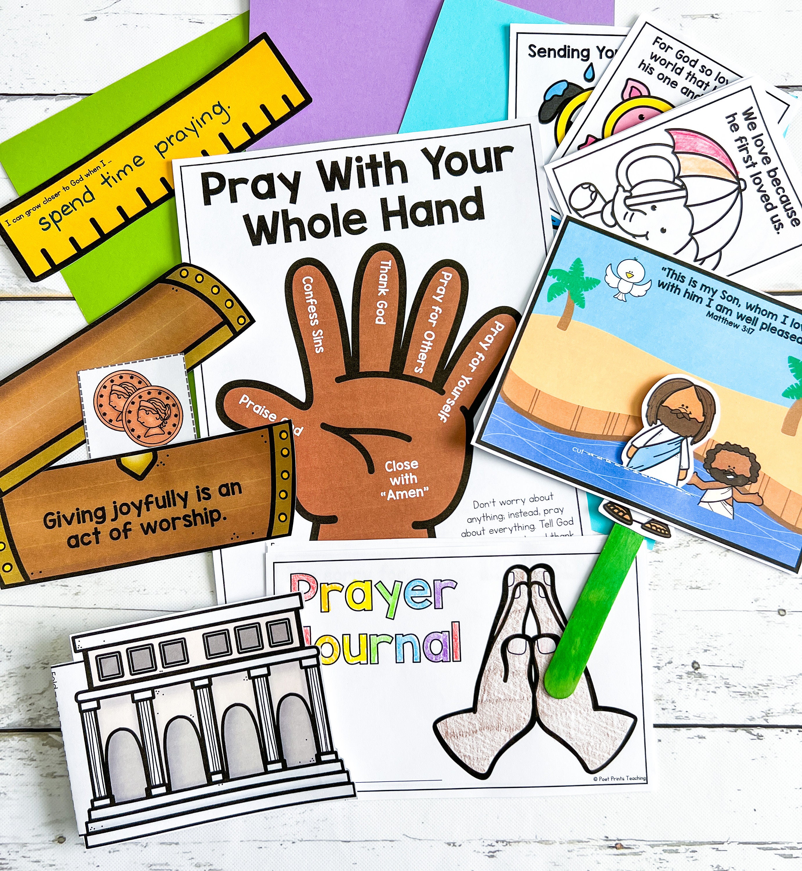 5 Bible Lessons About Jesus for Preschool, Printable Crafts and ...