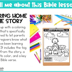 The Parable of the Prodigal Son Bible Craft and Lesson for Preschool ...