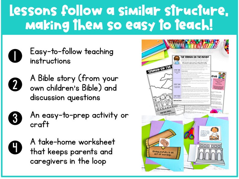 5 Bible Lessons About Jesus for Preschool, Printable Crafts and ...