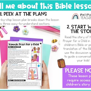 Mother's Day Bible Lesson: Hannah Prays Craft for Preschool (printable ...