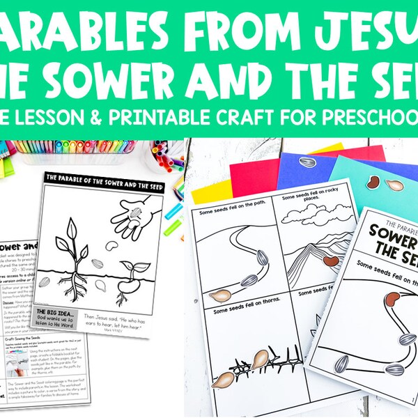Parable of the Sower Craft for Preschool - Etsy