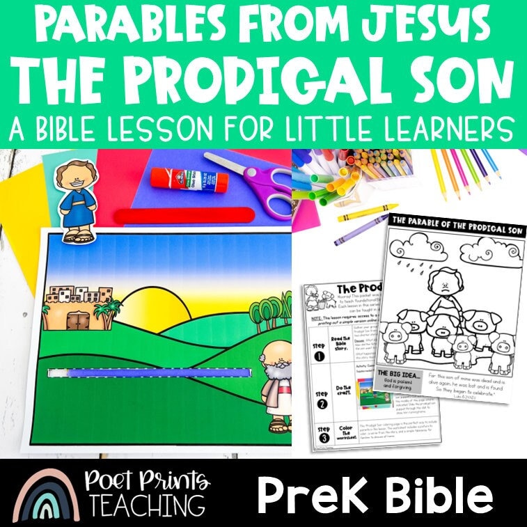 The Parable of the Prodigal Son Bible Craft and Lesson for Preschool ...