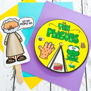 The Ten Plagues of Egypt Bible Lesson for Kids, Printable Craft and ...