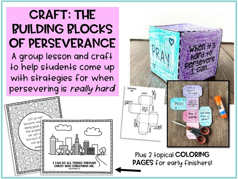 Perseverance Bible Lessons for Kids Printable Character - Etsy