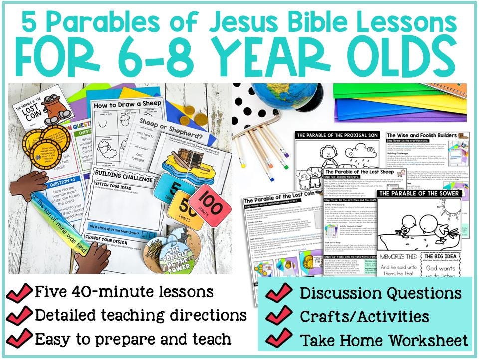 Parables of Jesus: Bible Lessons & Activities for Kids (digital ...