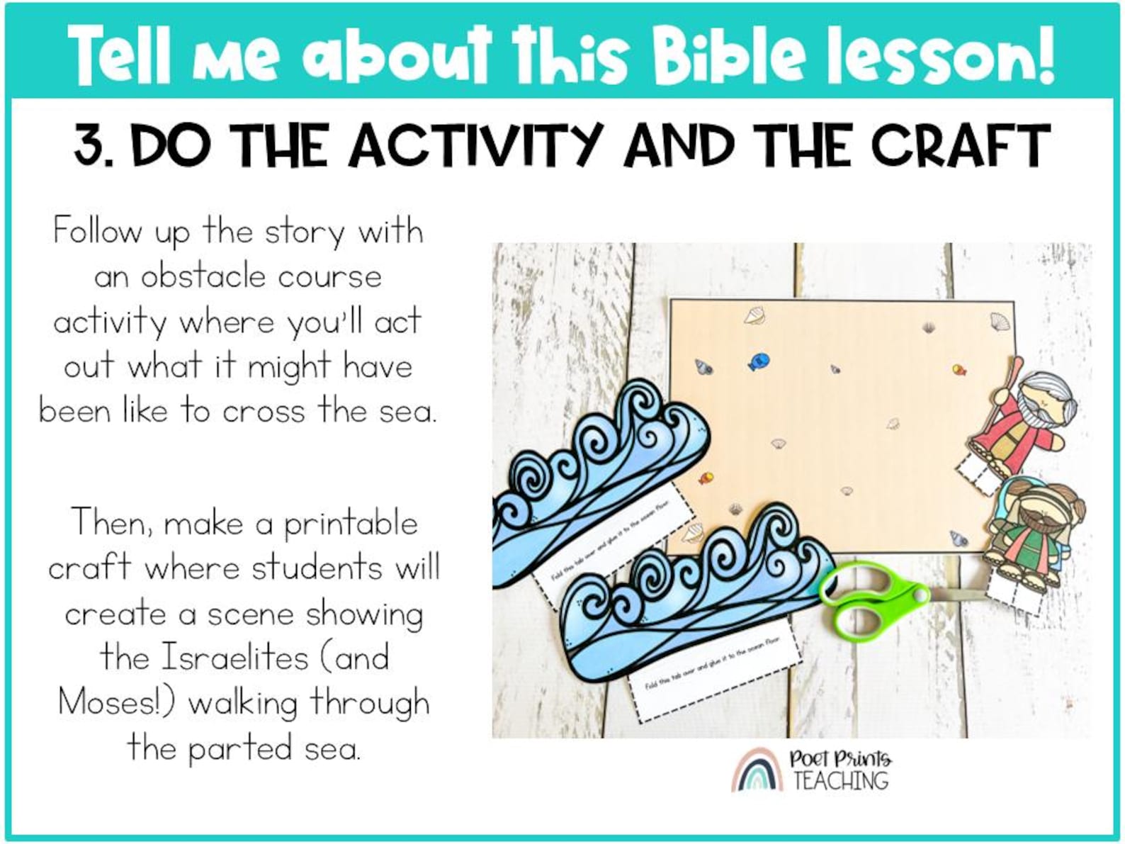 Parting the Red Sea Preschool Bible Lesson, Printable Activities for ...