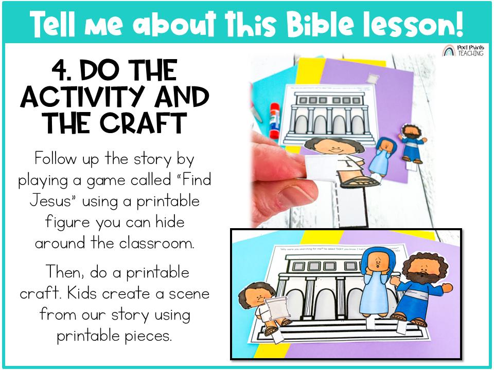 The Boy Jesus Visits the Temple, New Testament Bible Stories, Printable ...