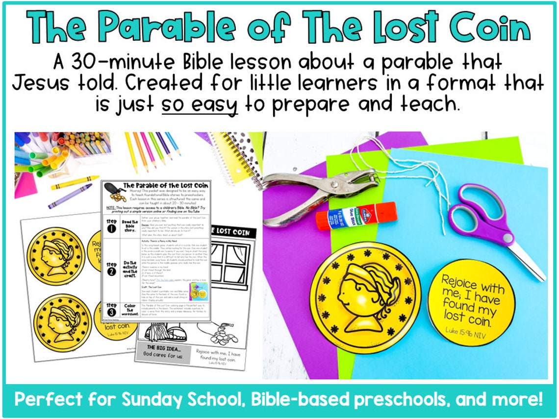 The Parable of the Lost Coin Printable Bible Craft and Lesson for ...