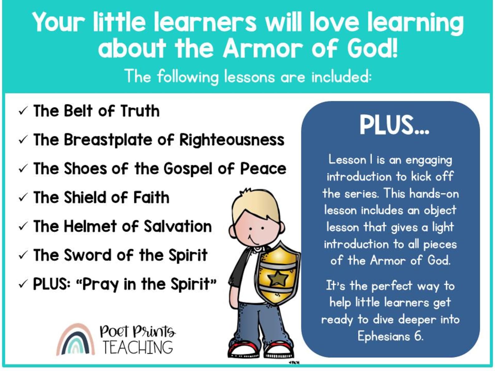 Armor of God Bible Lesson: 8 Printable Crafts & Activities (preschool ...