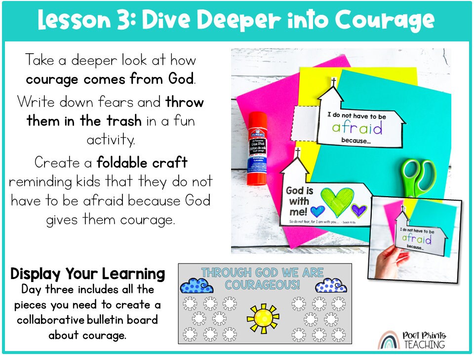 Courage Bible Lessons for Preschool and Kindergarten | Character ...