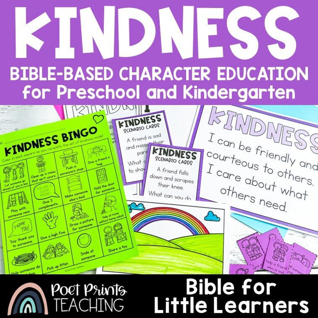 Kindness Bible Lessons and Activities for Preschool and Kindergarten ...