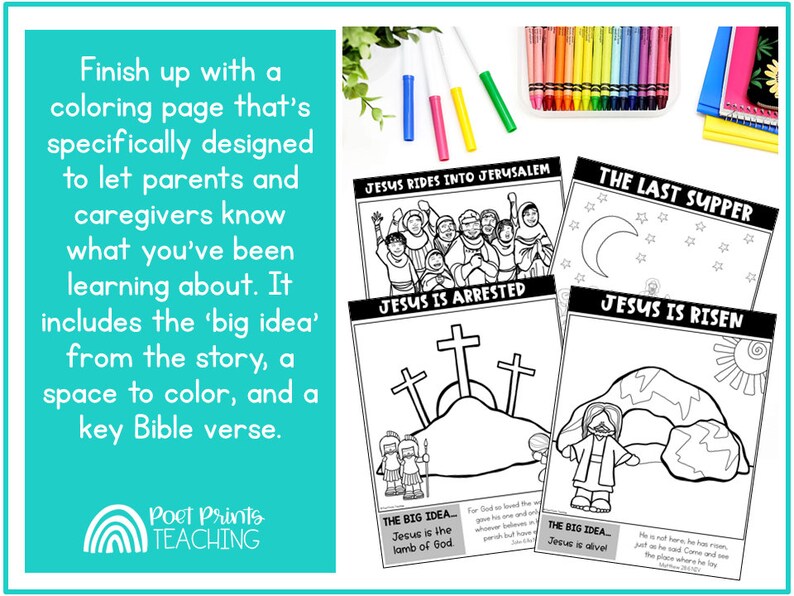 Easter Bible Lessons for Preschool, Printable Crafts and Activities for ...