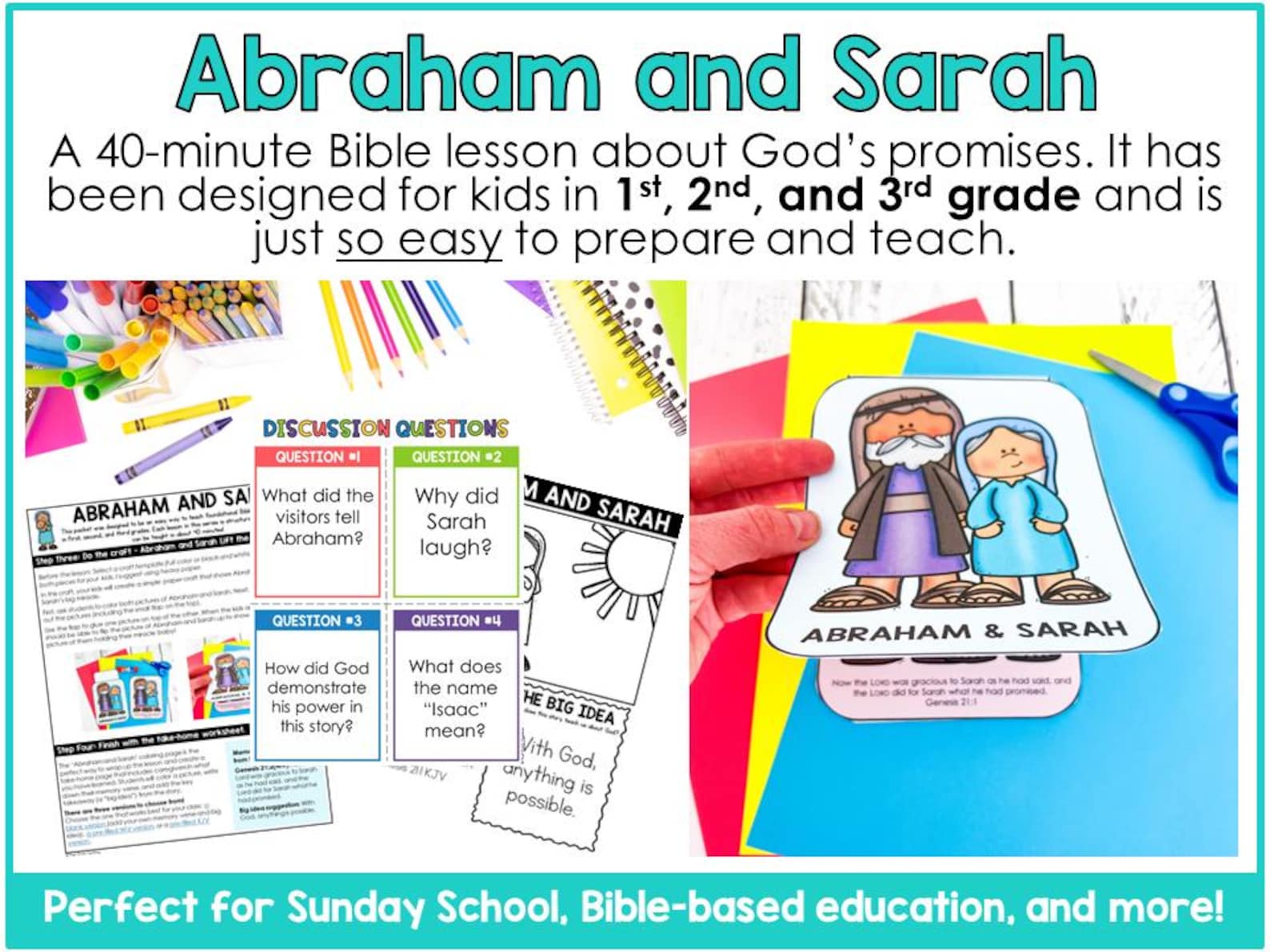 Abraham and Sarah, God's Promise, Printable Bible Lesson for Bigger ...