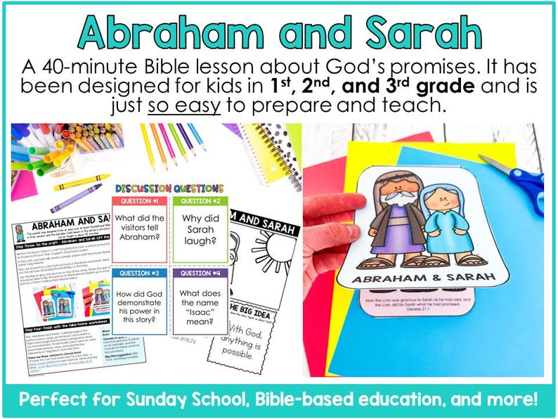 Abraham and Sarah, God's Promise, Printable Bible Lesson for Bigger ...