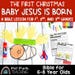 Baby Jesus is Born Christmas Bible Lesson for Kids, Printable Craft and ...