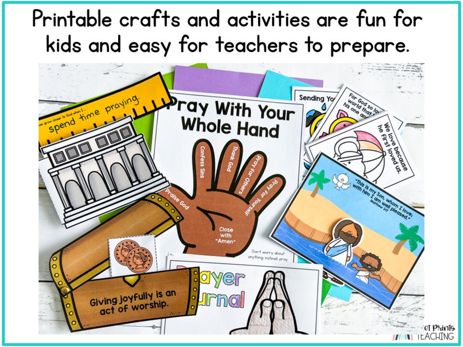 5 Bible Lessons About Jesus for Preschool, Printable Crafts and ...