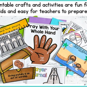 5 Bible Lessons About Jesus for Preschool, Printable Crafts and ...