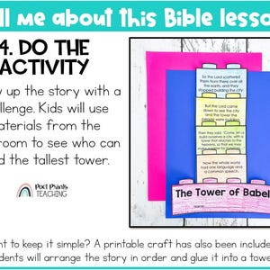 The Tower of Babel Printable Bible Lesson for Bigger Kids in 1st, 2nd ...