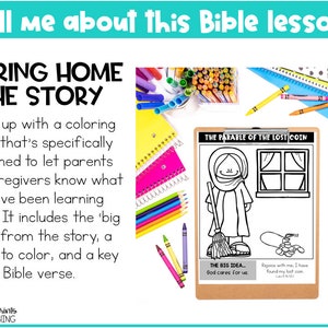 The Parable of the Lost Coin Printable Bible Craft and Lesson for ...