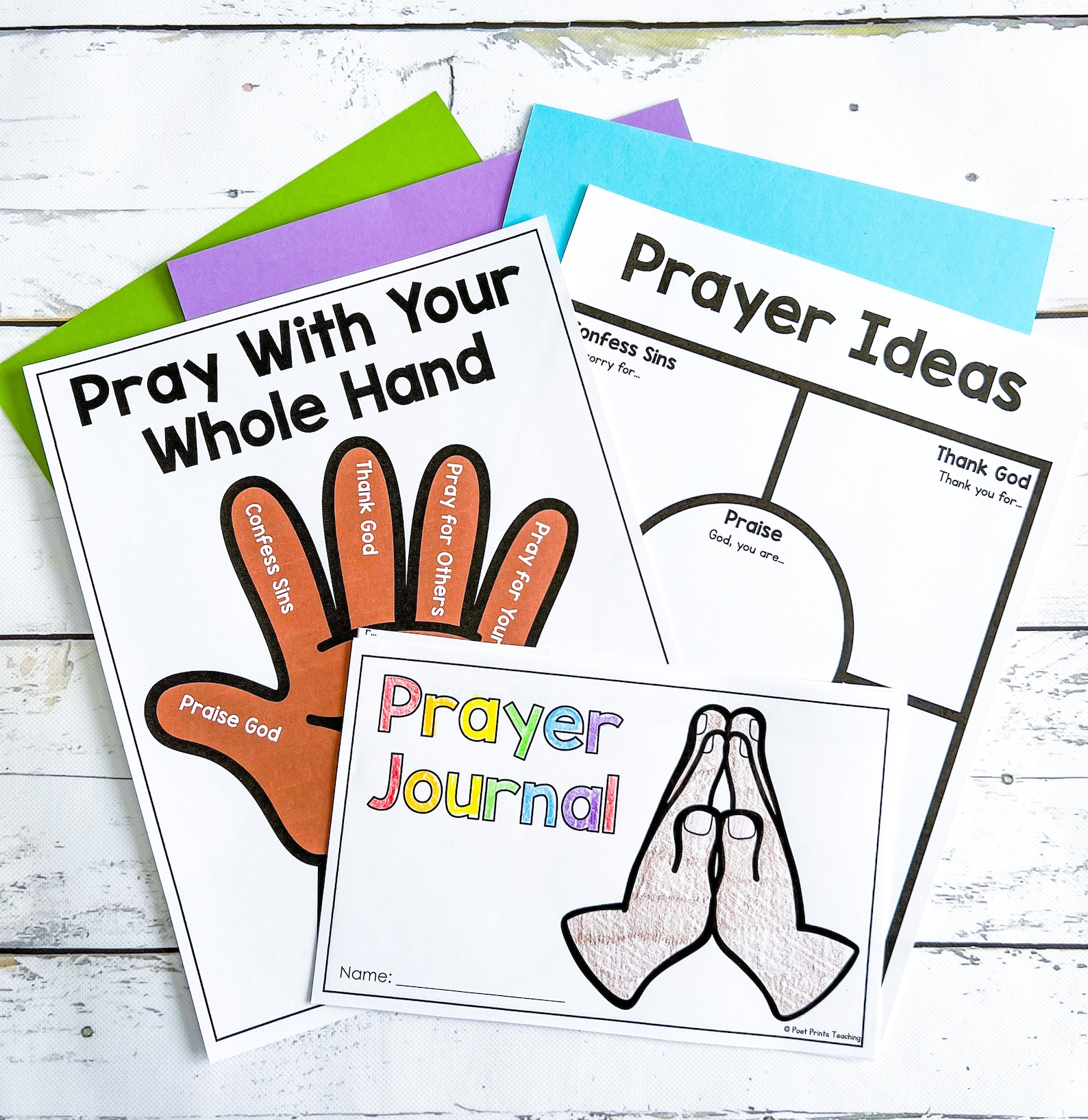 The Lord's Prayer, Jesus Teaches Us to Pray, Printable Bible Craft and ...