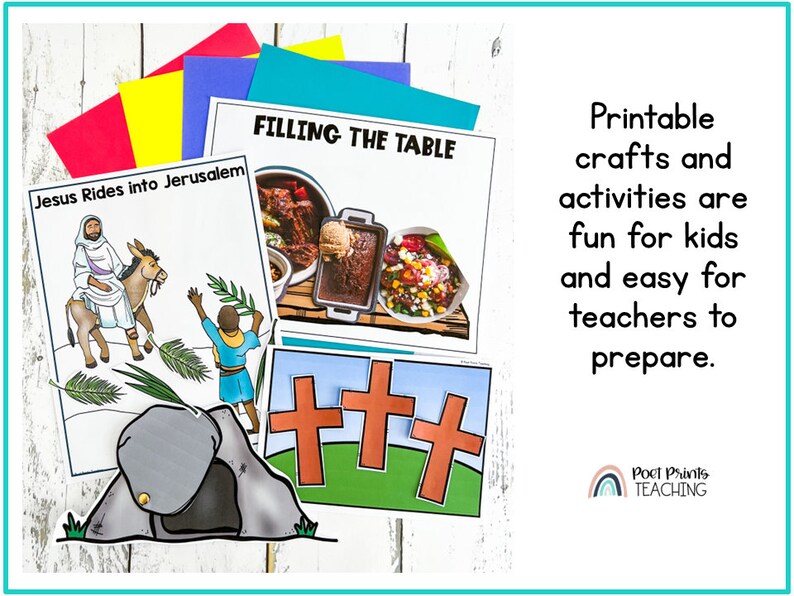 Easter Bible Lessons for Preschool: Holy Week Crafts & Activities ...
