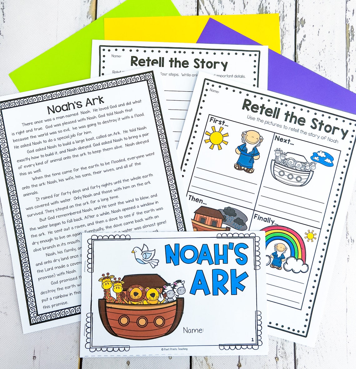 Noah's Ark Bible Lessons and Craft Printable Sunday - Etsy