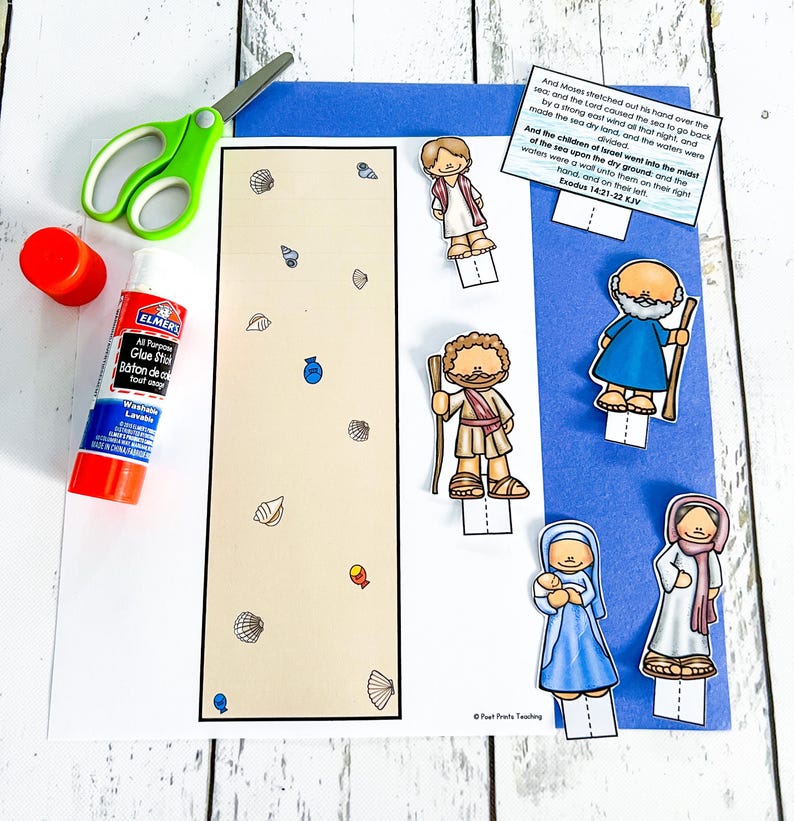 The Ten Commandments Bible Lesson for Kids, Printable Craft and ...