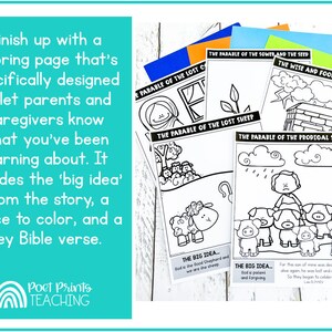 Parables of Jesus, 5 Preschool and Kindergarten Bible Lessons for ...