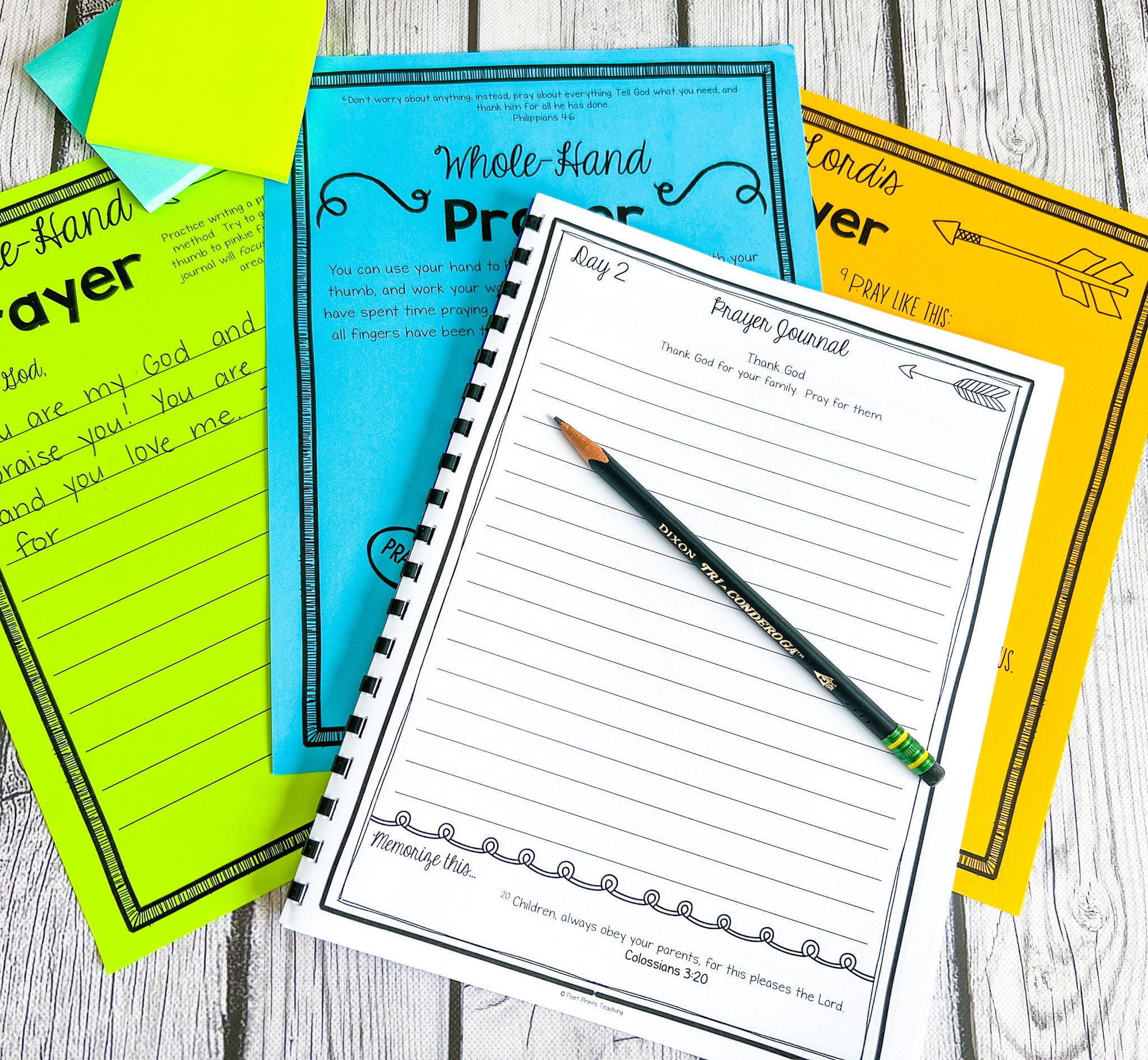 Printable Prayer Journal for Kids, Bible Activity, Sunday School Lesson ...