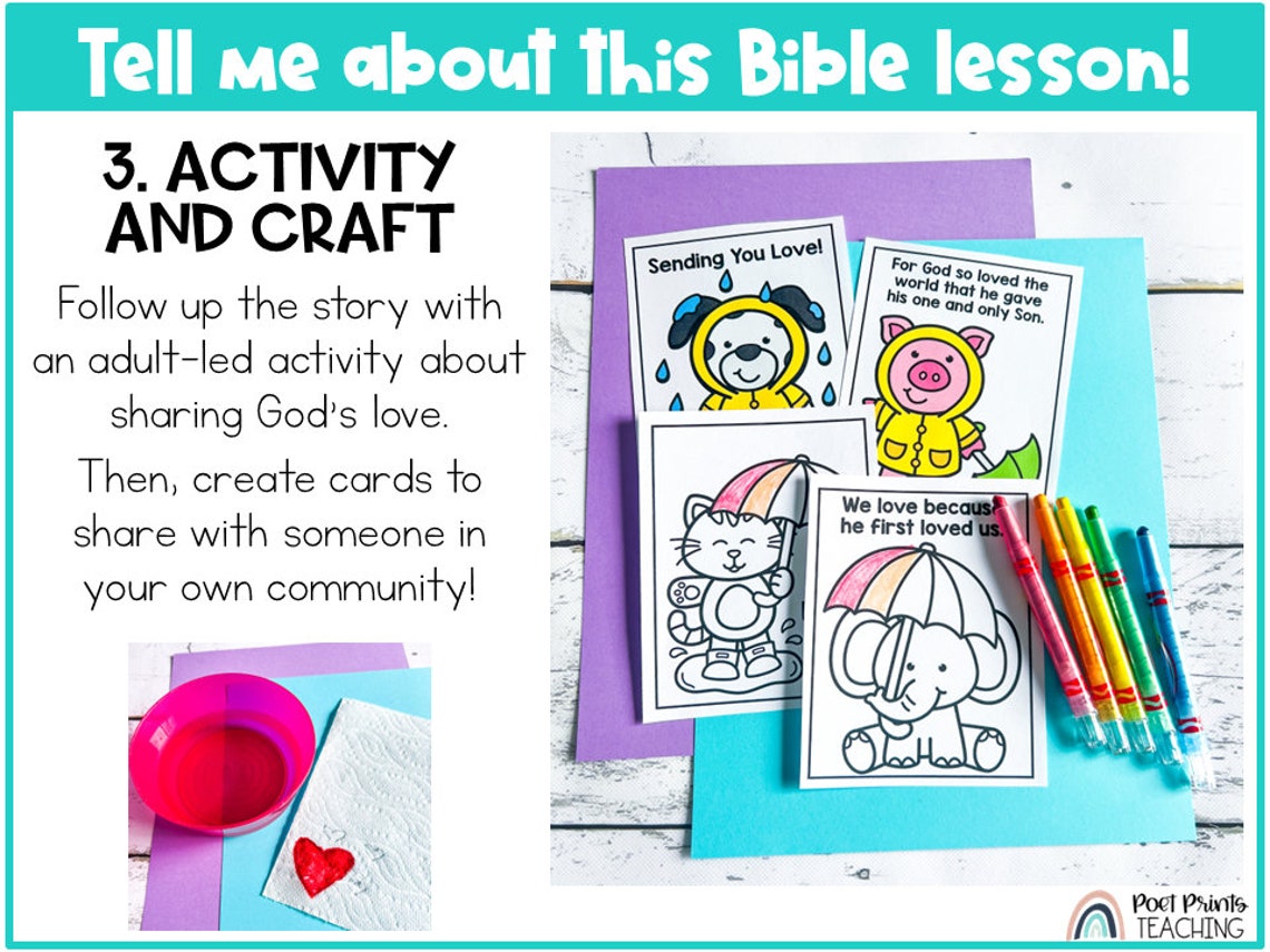 Sermon on the Mount, Jesus Teaches About Love, Printable Bible Craft ...