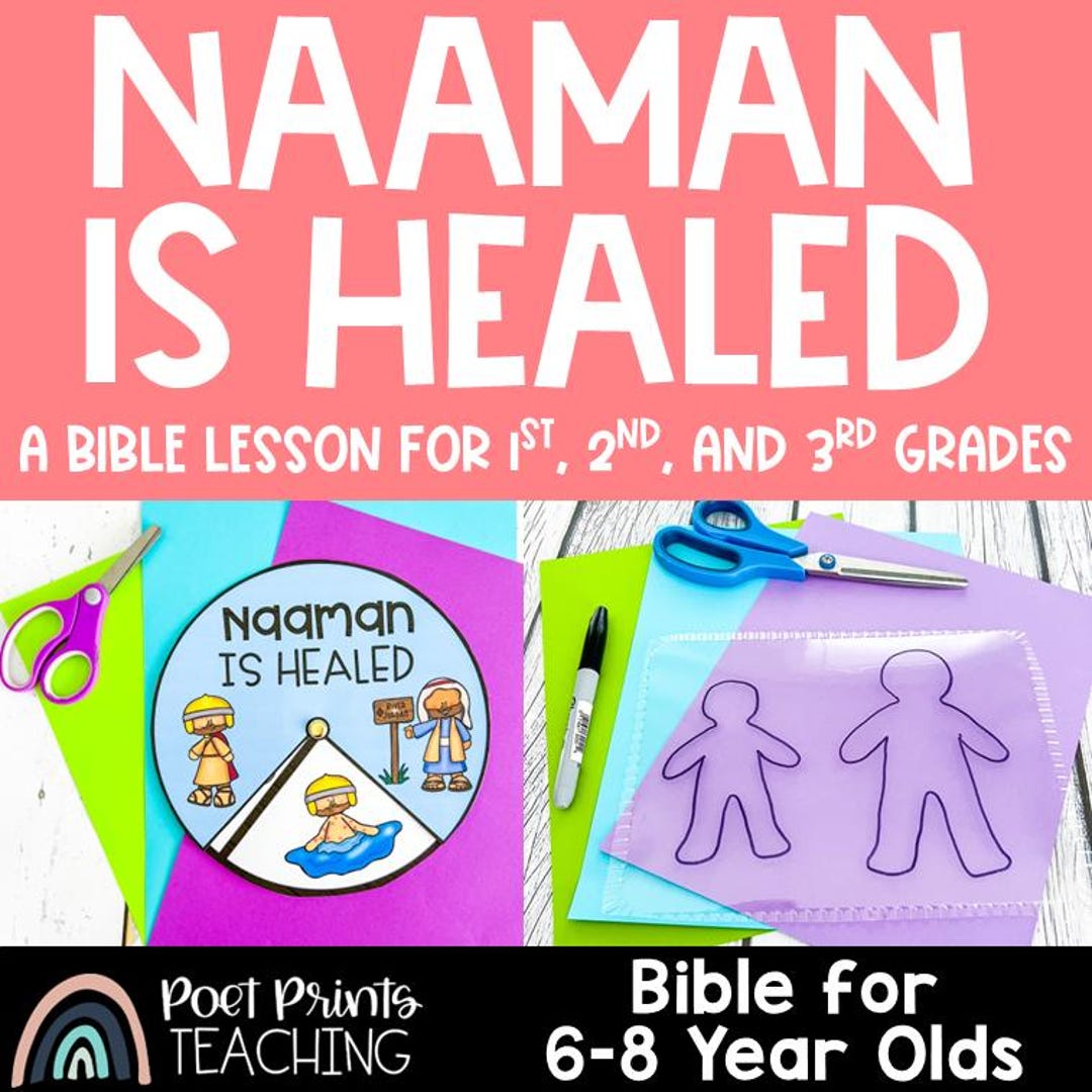 Naaman is Healed From Leprosy, Old Testament Bible Lesson, Printable ...