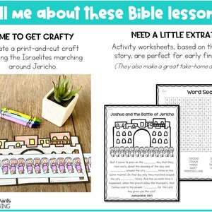 Joshua and the Battle of Jericho Printable Bible Lesson for Kids ...