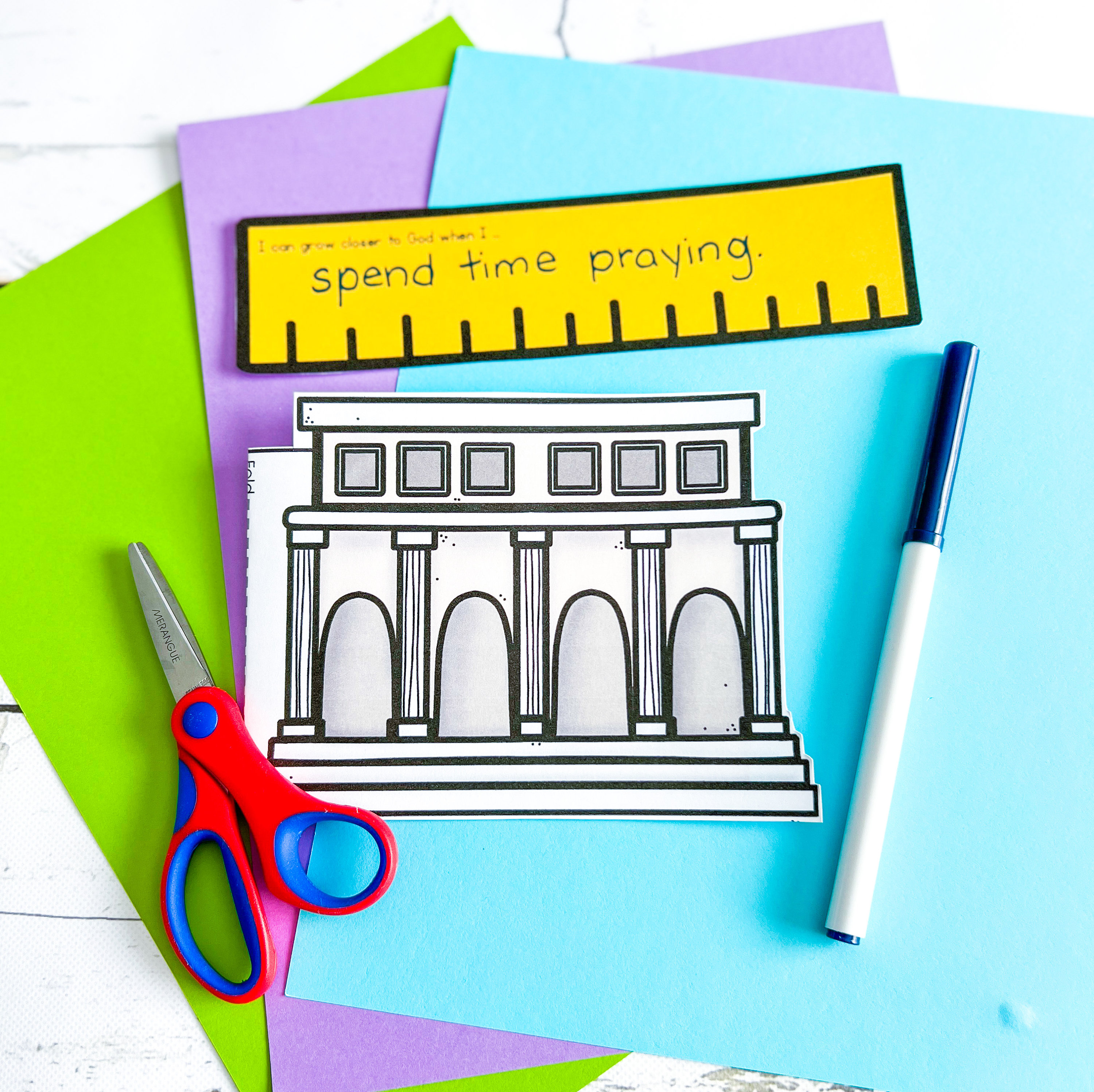 Jesus Visits the Temple, Printable Bible Craft and Lesson for Preschool ...