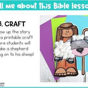 The Parable of the Lost Sheep Printable Bible Craft and Lesson for ...