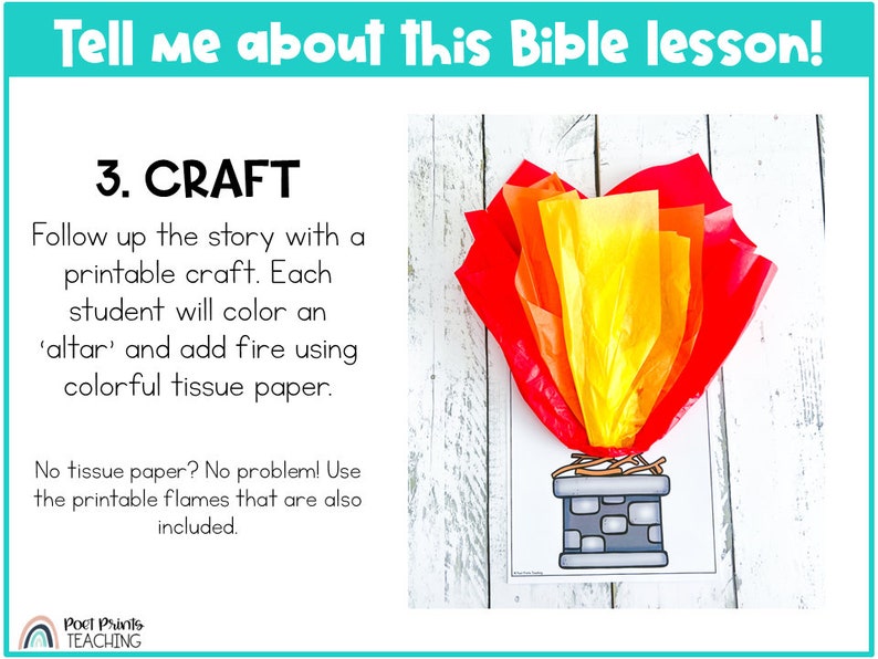 Elijah Bible Lesson, Printable Activities for Prek Sunday School and ...