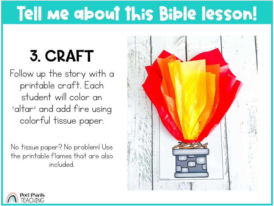 Elijah Bible Lesson, Printable Activities for Prek Sunday School and ...