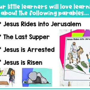 Easter Bible Lessons for Preschool, Printable Crafts and Activities for ...