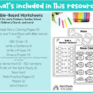 Bible Coloring Worksheets and Activities for Little Learners, Sunday ...