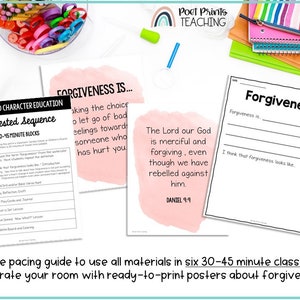 Forgiveness Bible Lessons for Kids, Printable Character Education ...