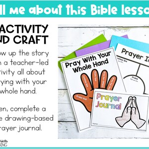 The Lord's Prayer, Jesus Teaches Us to Pray, Printable Bible Craft and ...