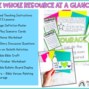 Courage Bible Lessons for Preschool and Kindergarten | Character ...