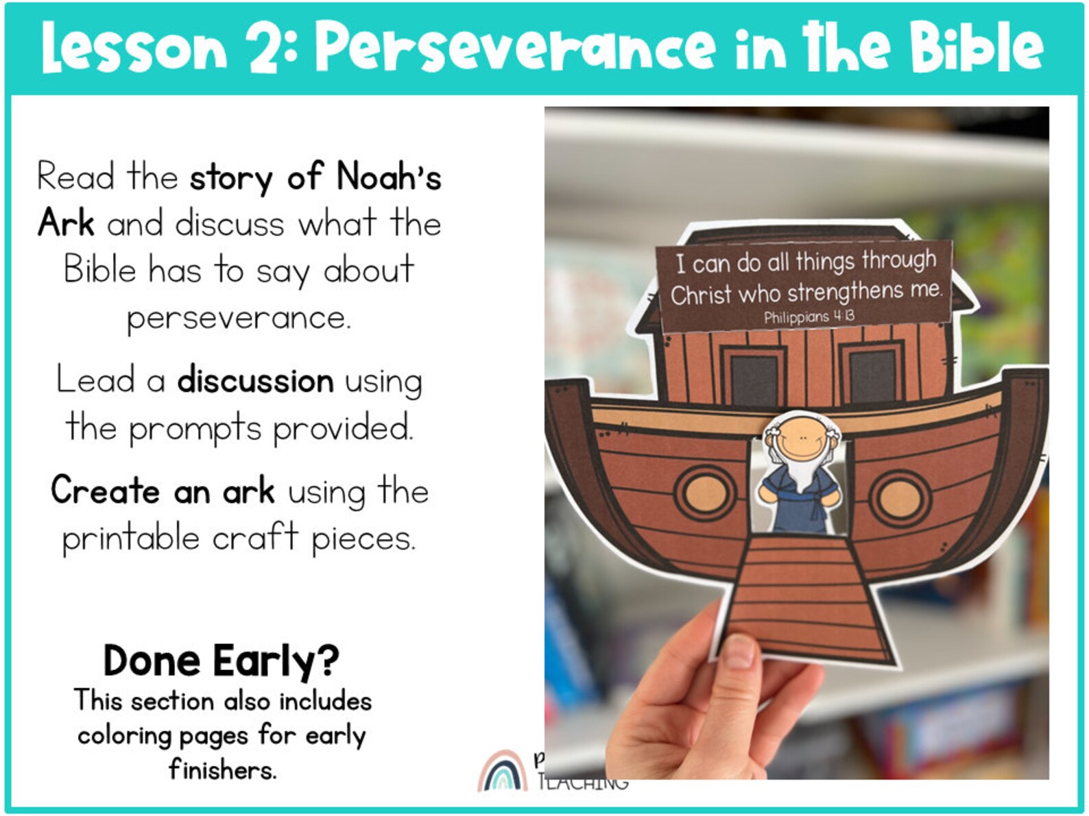 Perseverance Bible Lessons for Preschool and Kindergarten, Not Giving ...