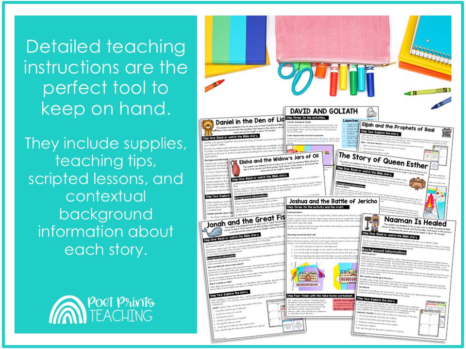 Bible Lessons for Kids From the Old Testament, 1st, 2nd, 3rd Grades ...