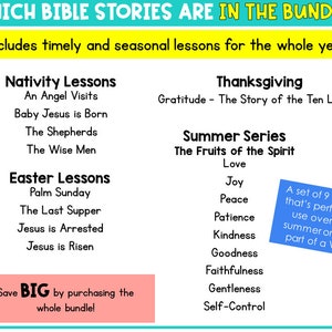 Preschool Bible Crafts and Lessons (printable PDF) for Sunday School ...