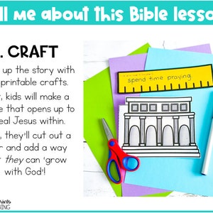 Jesus Visits the Temple, Printable Bible Craft and Lesson for Preschool ...
